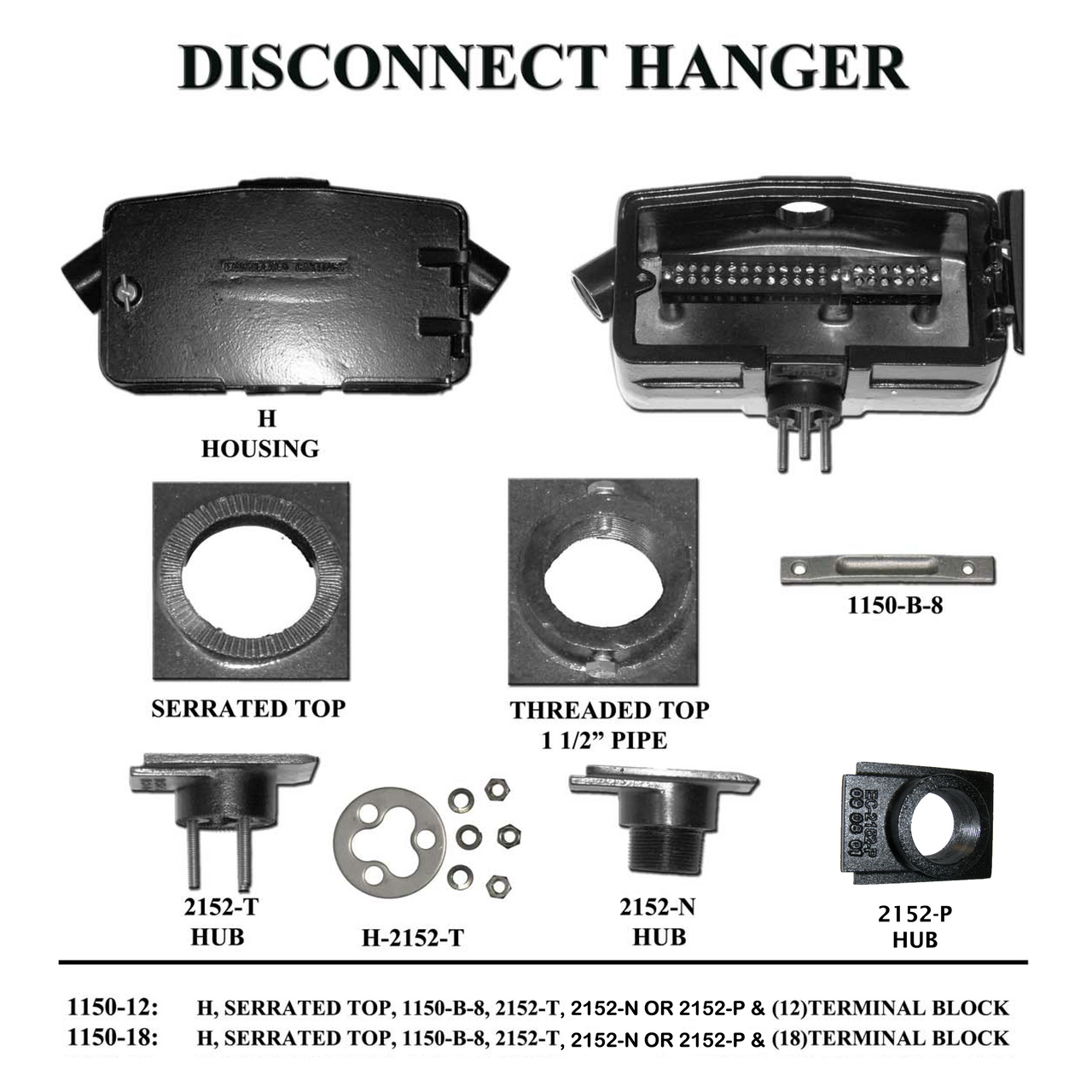 Engineered Castings - 1150 - Disconnect Hanger 12 & 18 Ct - Netceed