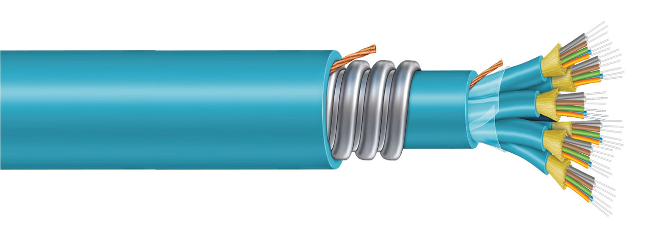 6CT OM3 Multimode Tight Buffer Plenum Rated Fiber Non-Armored
