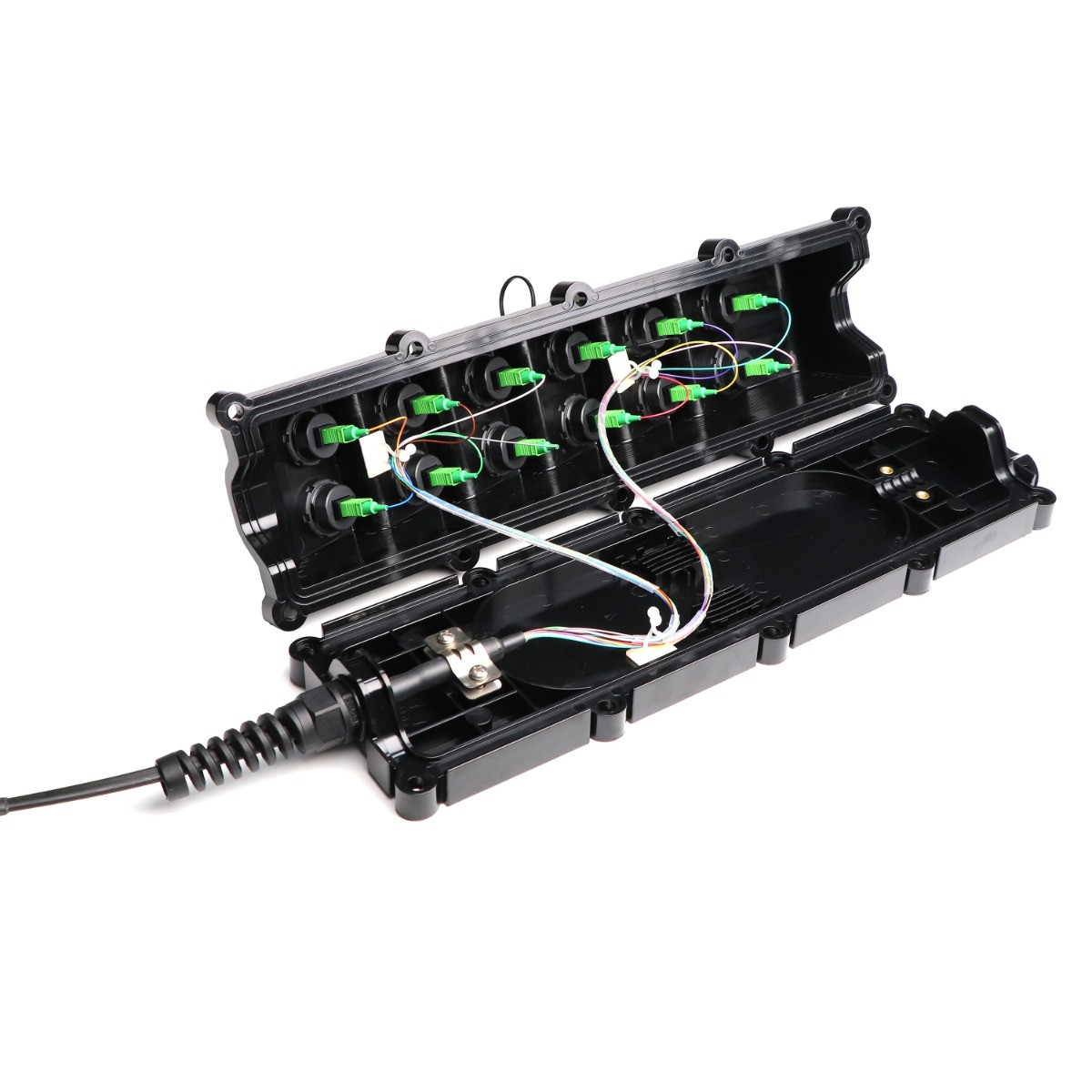 12 Port Optitap Compatible Service Terminal Toneable Flat Drop 1000Ft Tail