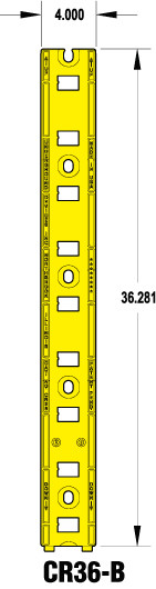 36" Cable Rack Non-metallic Stanchion