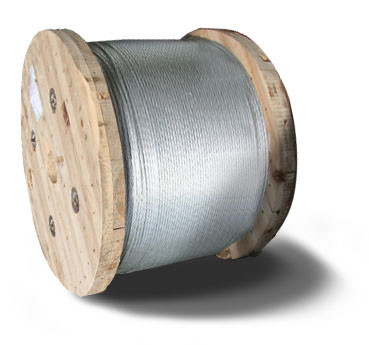 ¼" EHS Galvanized Strand 5000' Reel Import 6.6M Class A