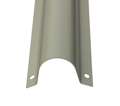 2¼" x 8FT Green Steel U Guard w/ Flange