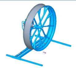 Condux 08675430 62IN X 8IN Fiber Optic Capstan