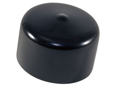 1" Black Round Vinyl Innerduct Cap- Pack of 160