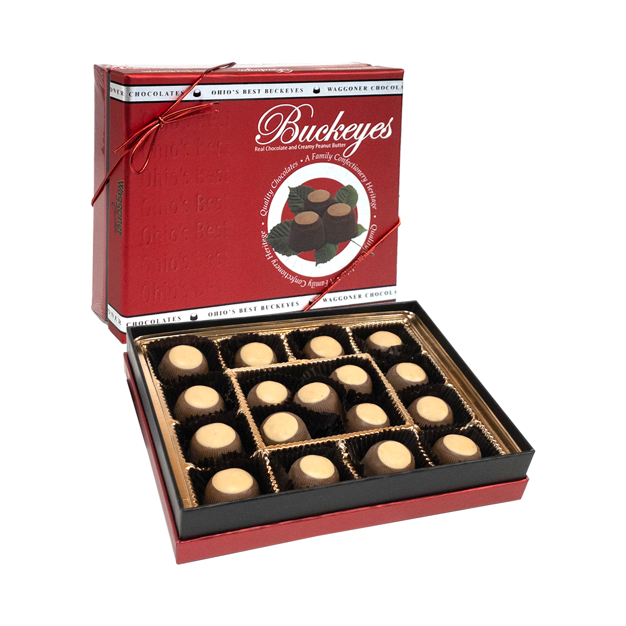 Artisan Chocolate, Milk and Dark Chocolate Buckeyes