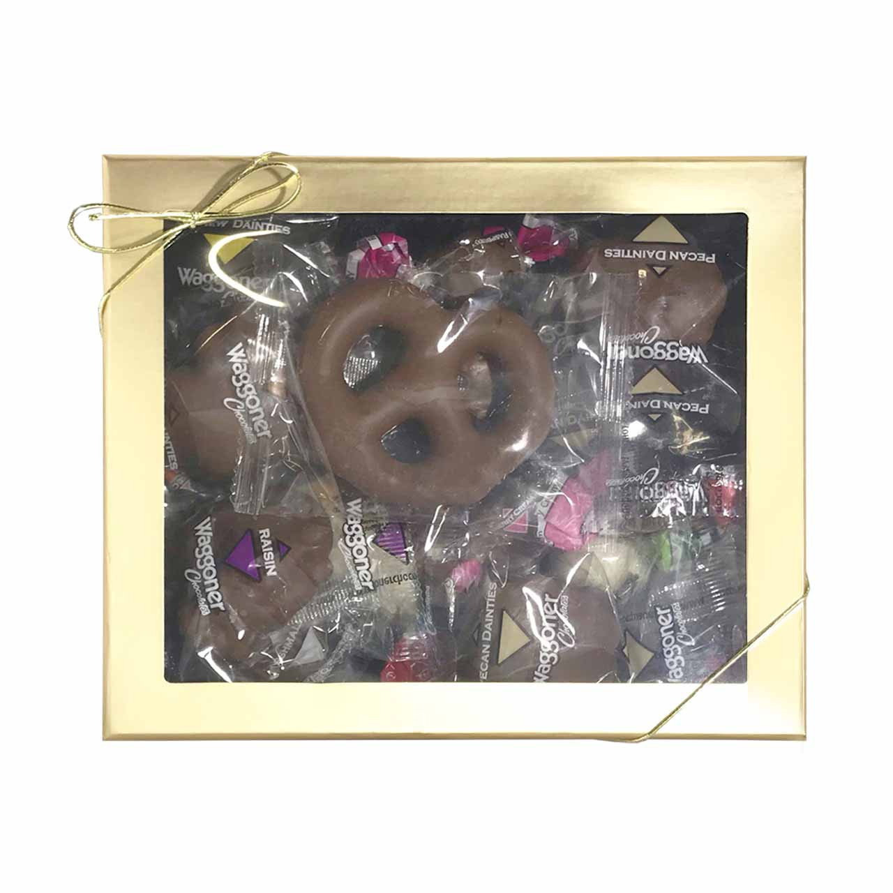 Individually Wrapped Gourmet Assorted Chocolates - Gold Gift Box