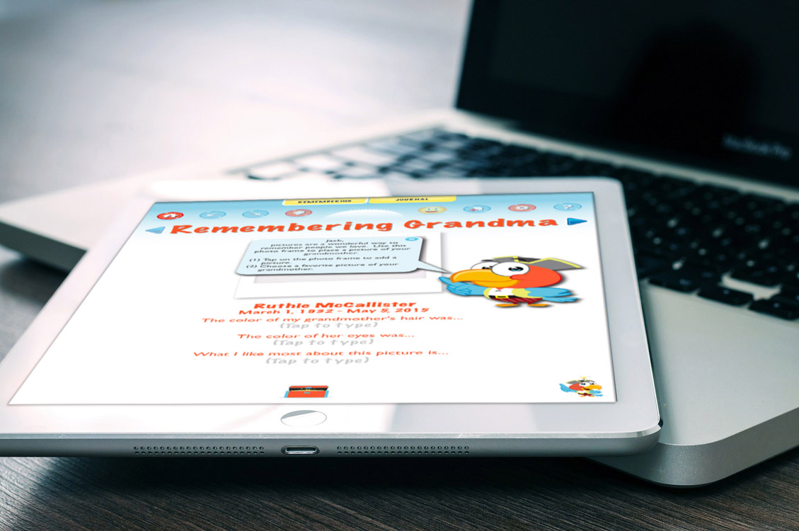 An iPad App for Grieving Children - Centering Grief Resources