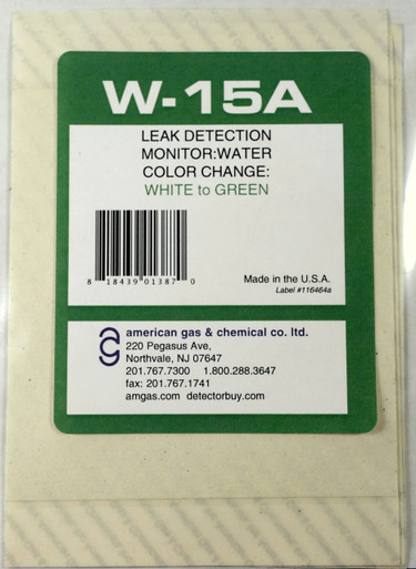 W-15A Water Detection Paper (pkg of 12)