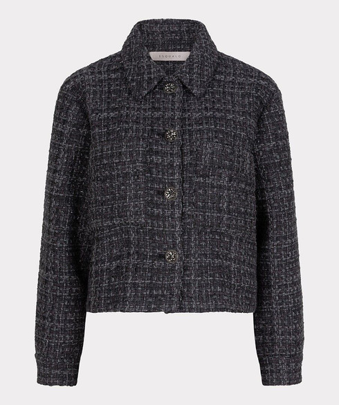 Esqualo Jacket tweed fancy buttons - Anastasia Boutique