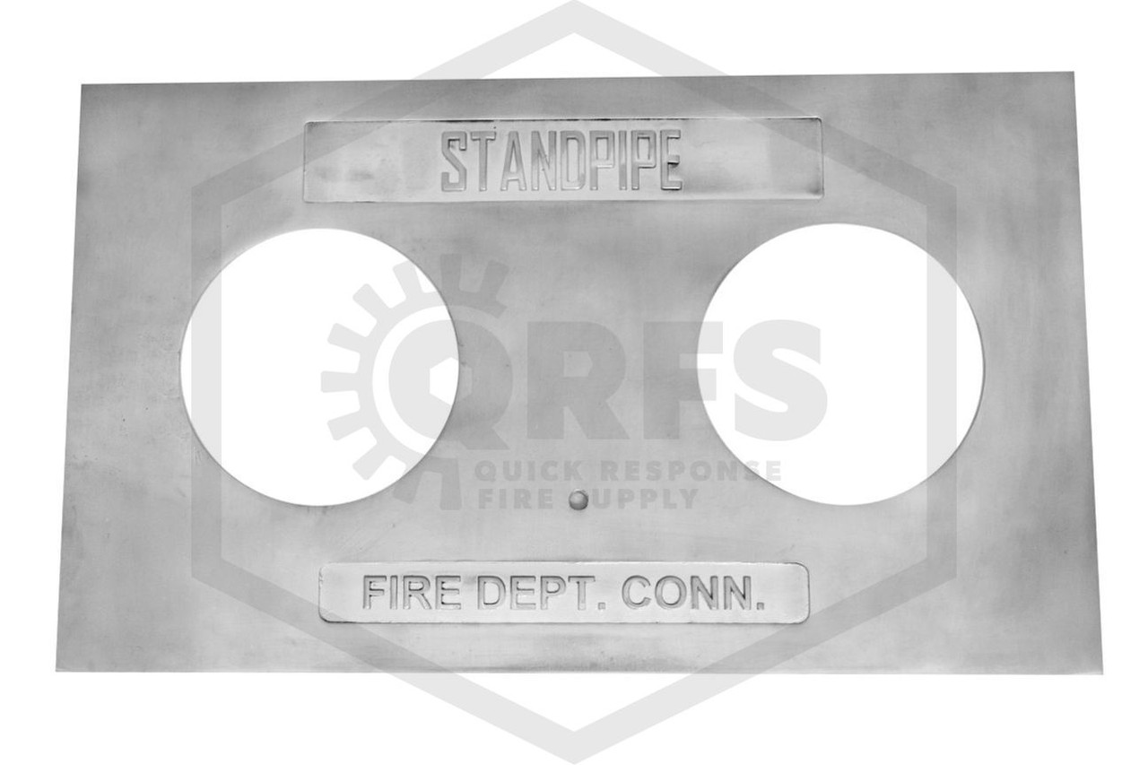 2-1/2 in. Square FDC Plate | Standpipe | Polished Chrome