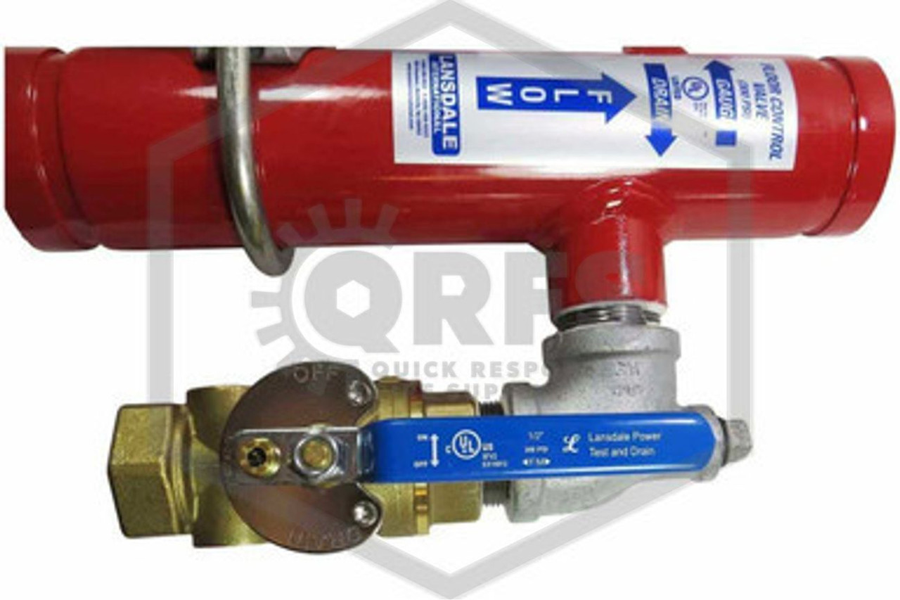 Commercial Riser | 8 in. | Grooved w/ Test & Drain