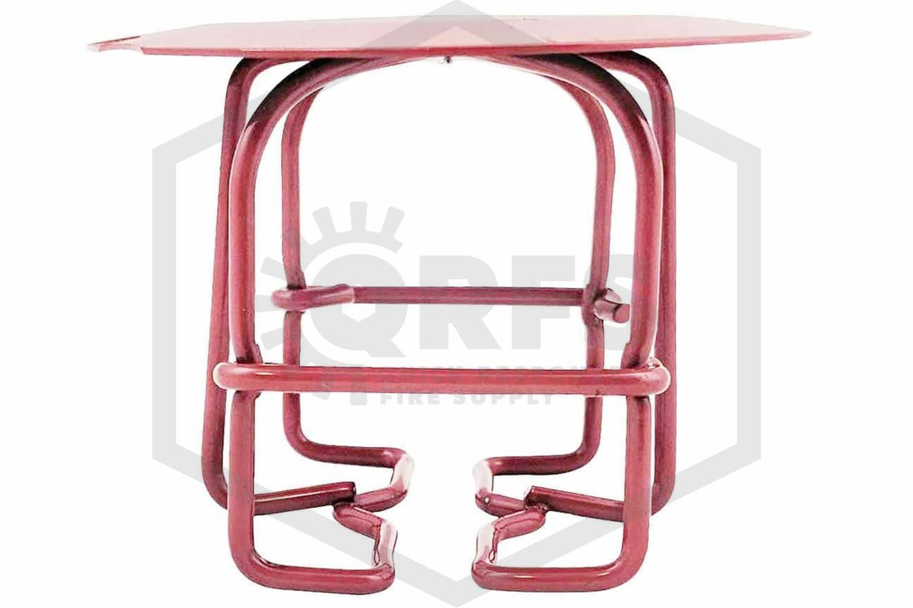 Non-Recessed Sprinkler Head Guard with Baffle | Red