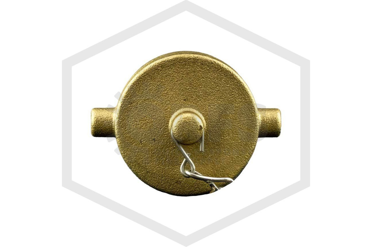 Cap and Chain | 1-1/2 in. NST | Brass | Cast Brass