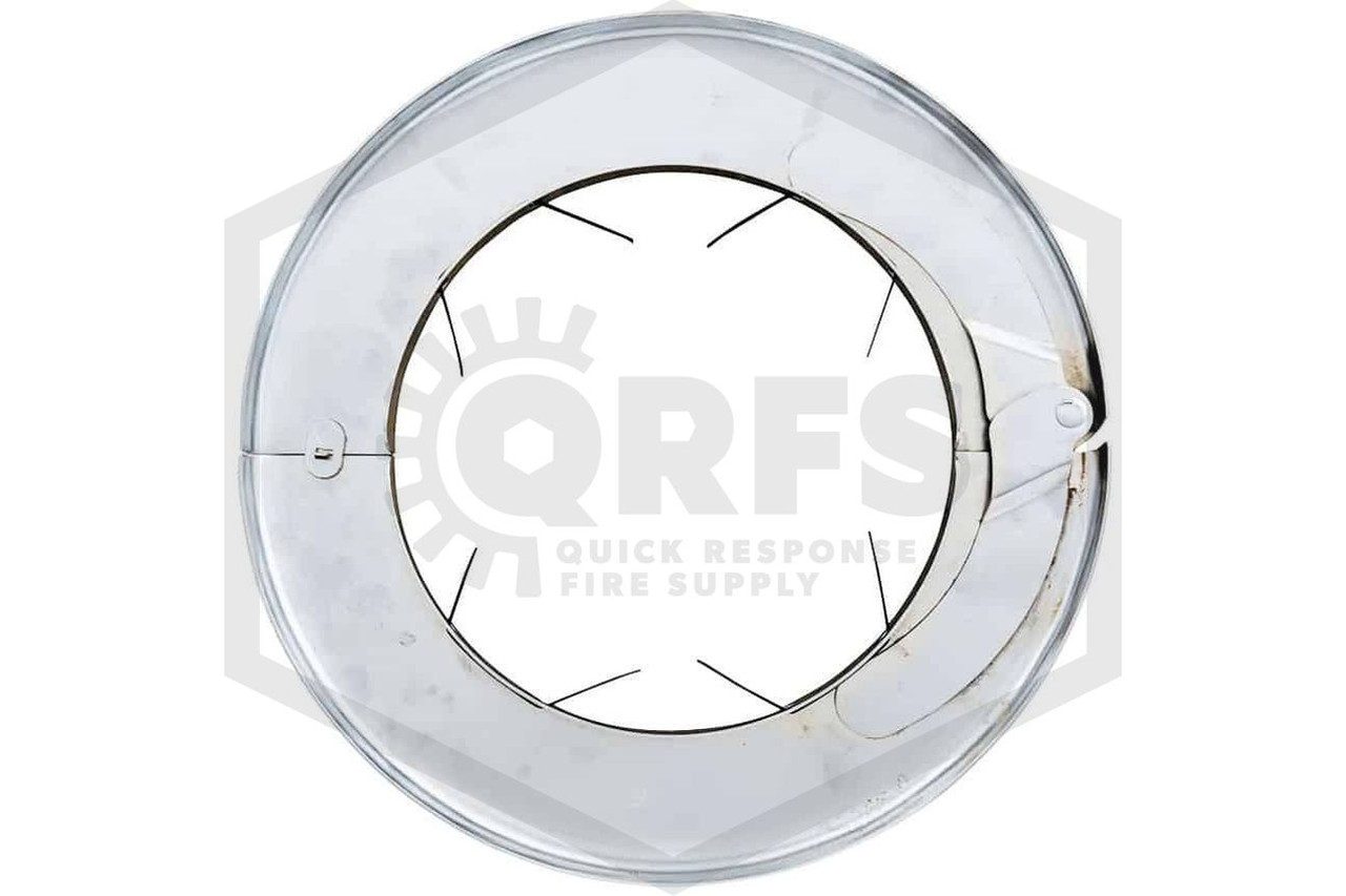 Pipe Wall Plate | Metal | Chrome | 5 in. IPS | 5-5/8 in.