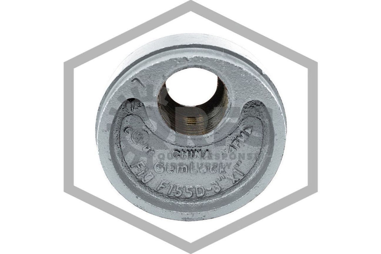 Grooved Drain Cap with 1 in. IPS Drain | GemLock™ | 4 in. | Galvanized ...