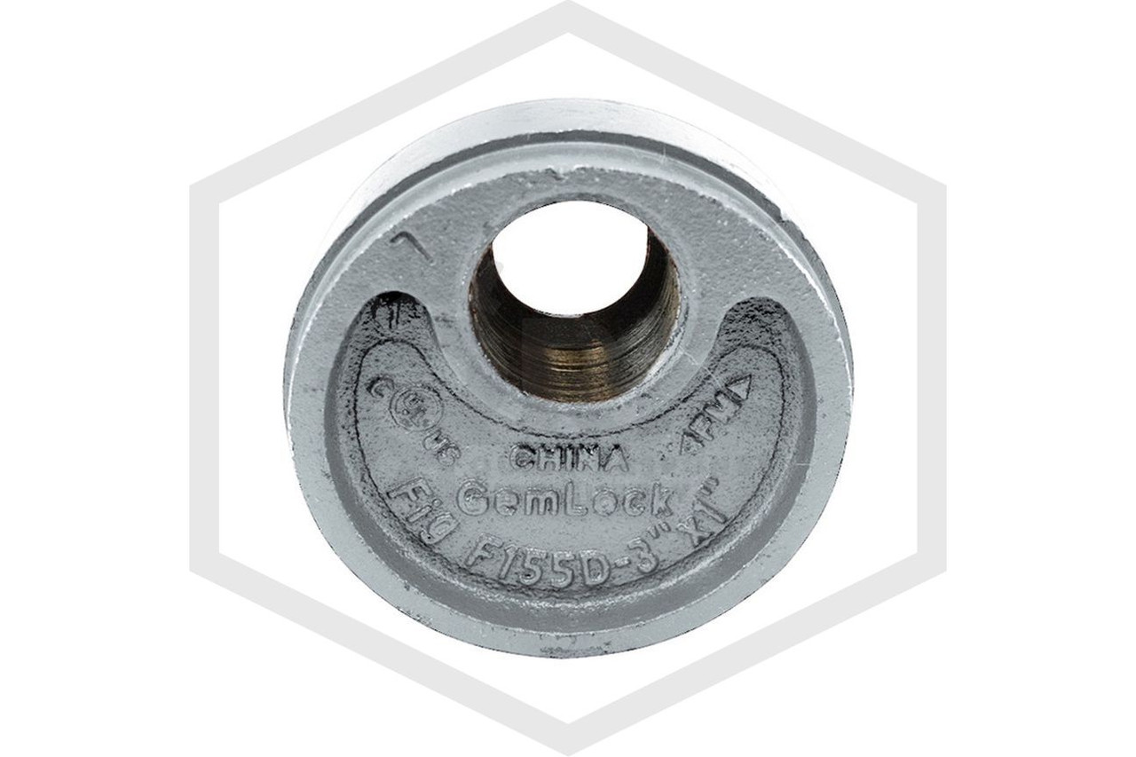 Grooved Drain Cap with 1 in. IPS Drain | GemLock™ | 6 in. | Galvanized ...