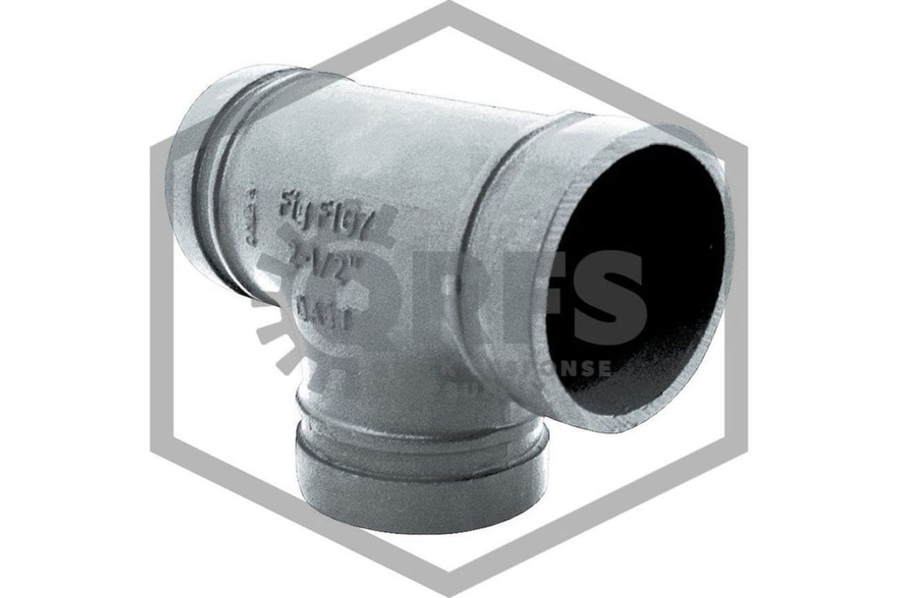 Grooved Short Radius Tee | GemLock™ | 4 in. | Galvanized | 400-210-05787