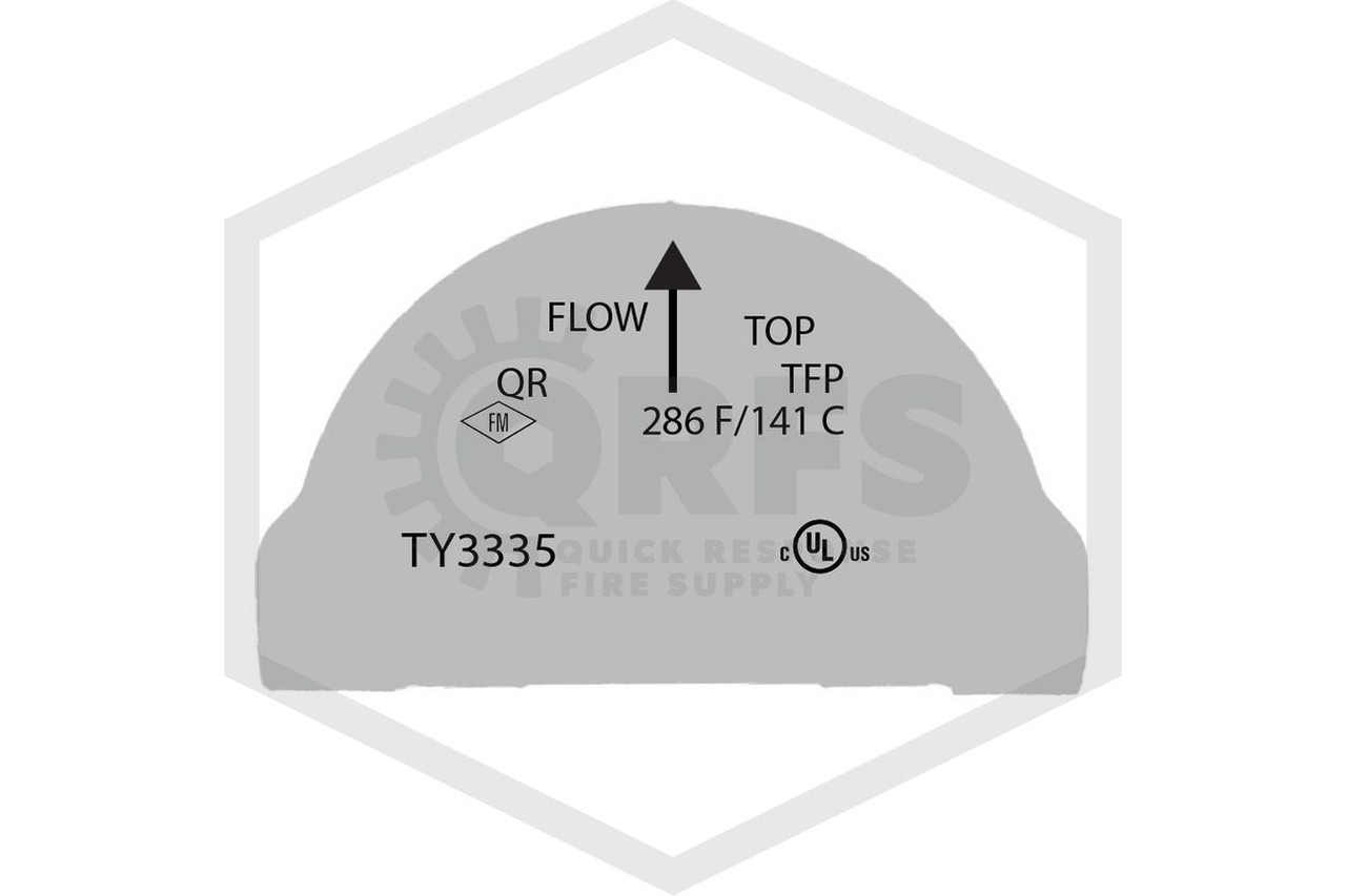 Horizontal Sidewall Dry Sprinkler | Tyco™ | TY3735 | 5.6K | Chrome | 286F