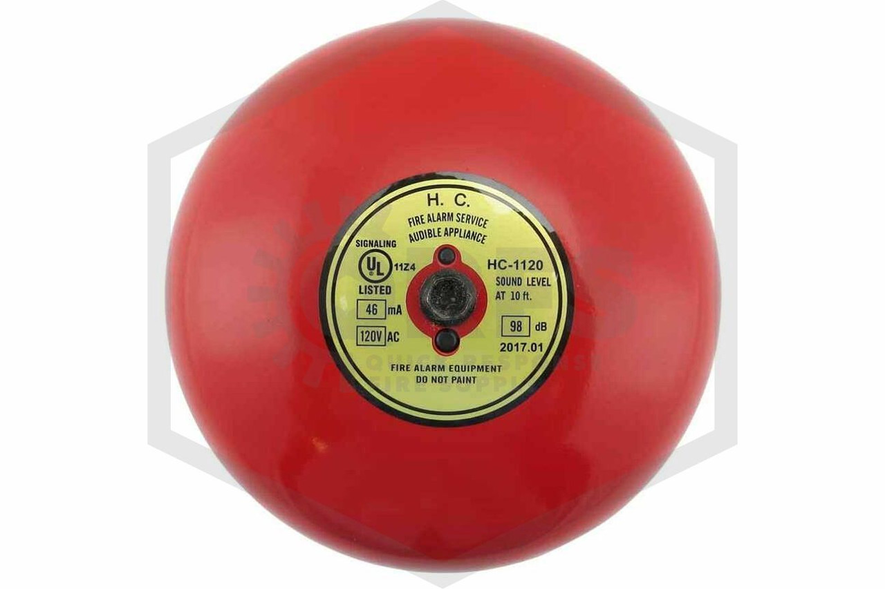 120V AC Alarm Bell | 6 in. | For Fire Protection & More!