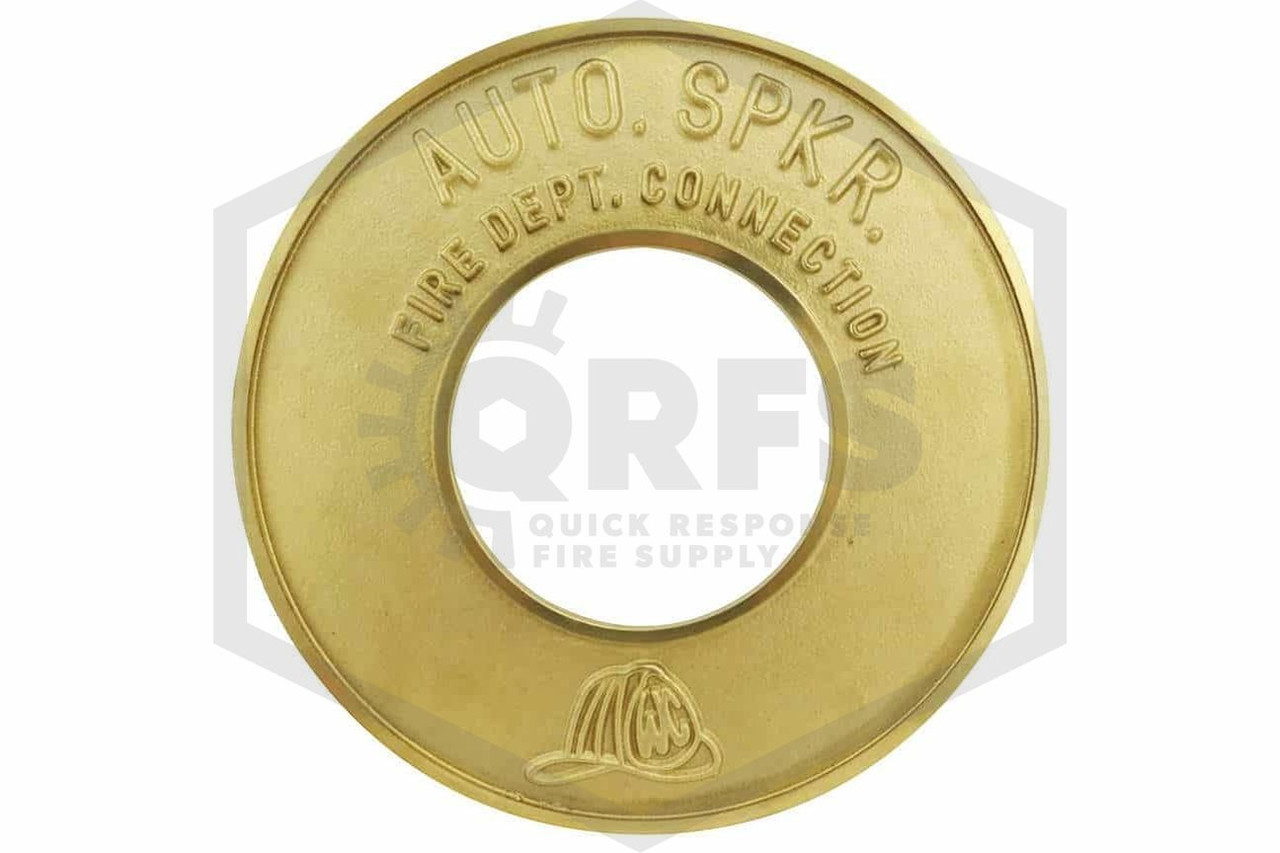 FDC Identification Plate 4 Inch Auto Spkr Brass