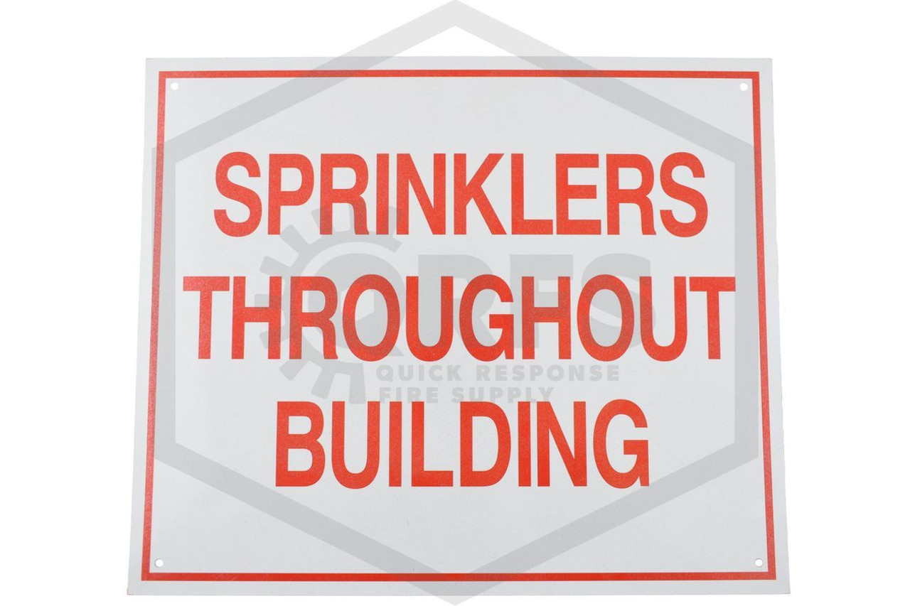 Sprinklers Throughout Building Sign | 12 in. x 10 in.
