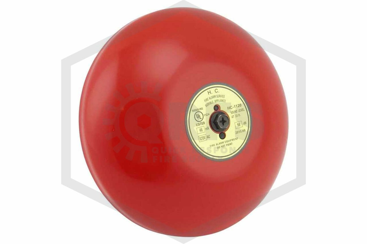 120V AC Alarm Bell | 8 in. | For Fire Protection & More!
