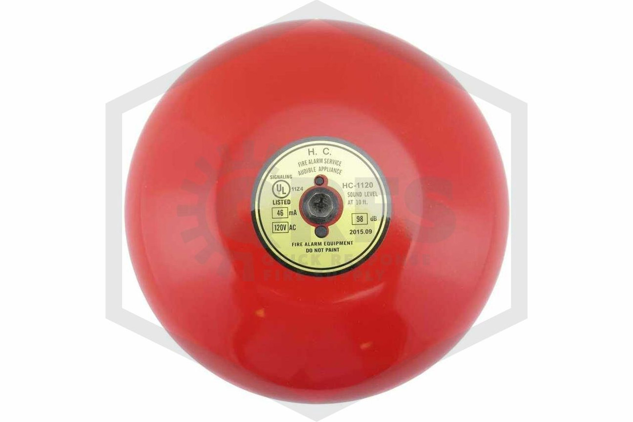 120V AC Alarm Bell | 8 in. | For Fire Protection & More!