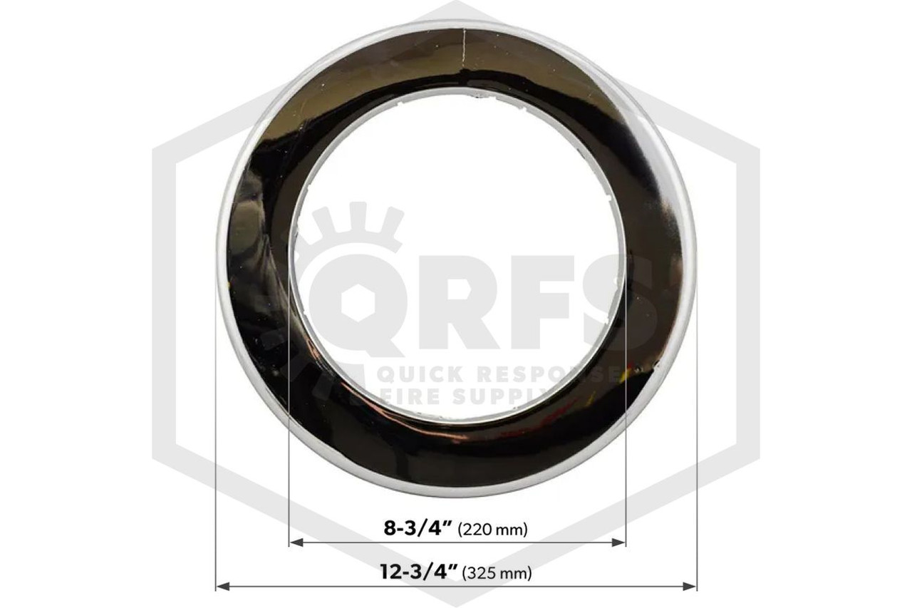 Pipe Wall Plate | Plastic | Chrome | 8 in. IPS | 8-3/4 in. Inner Diameter