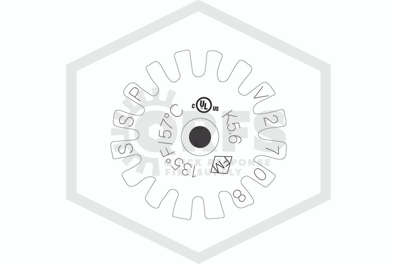 Pendent Sprinkler Head | V2708 Victaulic™ | 5.6K Brass 135F