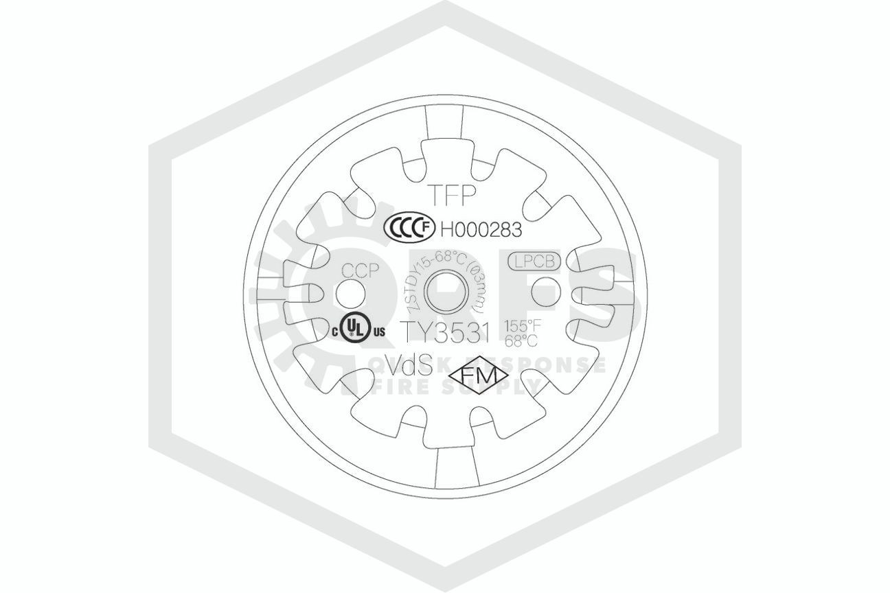 Concealed Pendent Head | TY3531 Tyco™ | QR | 5.6K | 155F