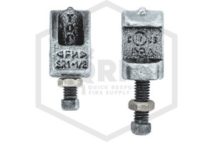 Top Beam Clamp | 1/2 in.-16 | Galvanized | 950/750 lb Load | QRFS