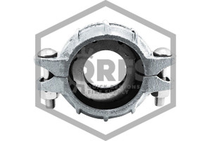 Grooved Reducing Coupling | GemLock™ | 2-1/2 in. x 2 in. | Galvanized ...