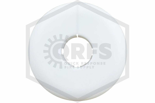 Pipe Wall Plate | Plastic | White | 1/2 in. IPS | 7/8 in. Inner Diameter