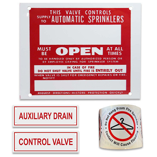 Signs, Decals, and Markers for Fire Protection | QRFS