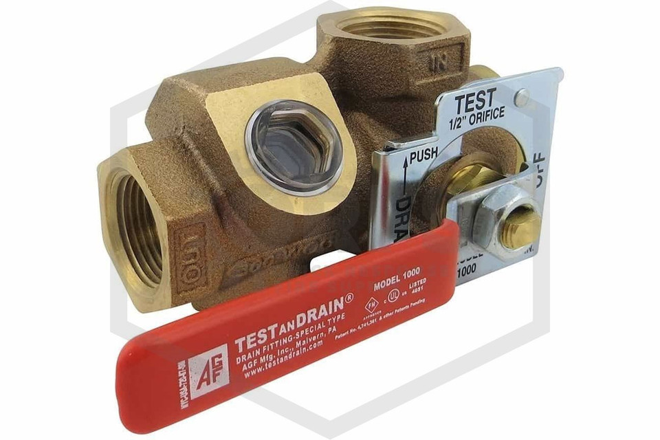 Test and Drain Straight 1-1/4 in. NPT with 1/2 in. Orifice