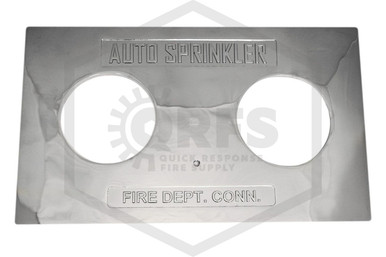 2-1/2 in. Square FDC Plate | Auto Spkr | Polished Chrome
