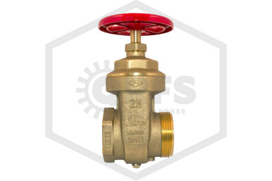 Straight Pattern Gate Valve | 2-1/2 in. | Brass | 300 PSI