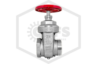 Straight Pattern Gate Valve | 2-1/2 in. | Chrome | 300 PSI