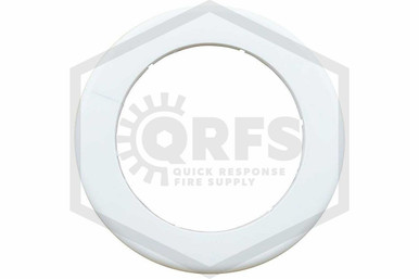 Pipe Wall Plate | Plastic | White | 6 in. IPS | 6-3/4 in.