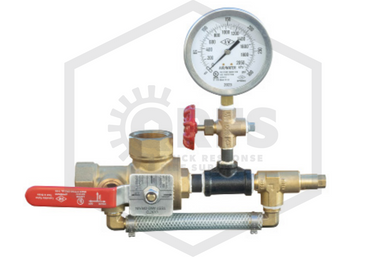 Angle Test and Drain Valve w/ PRV & Gauge| 1-1/4 in. NPT | 5.6K | Brass ...