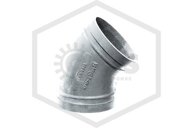 Grooved 45 Short Radius Elbow | GemLock™ | 12 in. | Galvanized | 400 ...