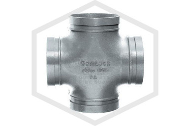 Grooved Cross | GemLock™ | 3 in. | Galvanized | 400-210-08180