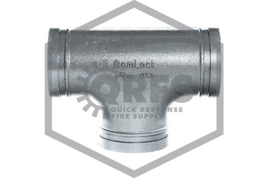 Grooved Tee | GemLock™ | 10 in. | Galvanized | 400-210-05781