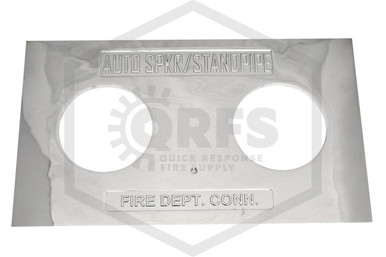 3 in. Square FDC Plate | Auto Spkr/Standpipe | Polished Chrome