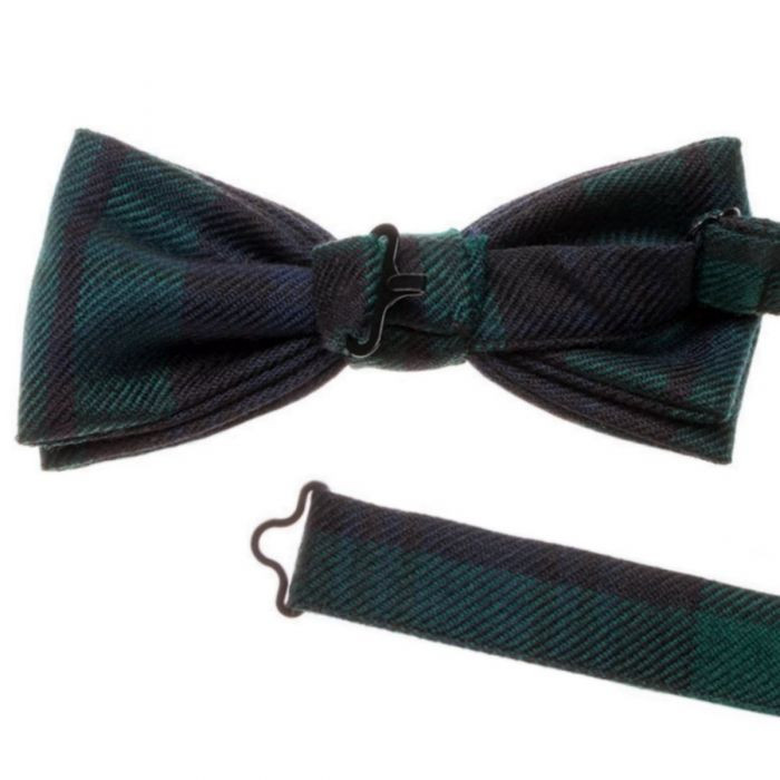 Adjustable Bow Tie | Black Watch Modern Tartan - Burnett's & Struth ...