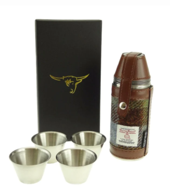 Harris Tweed | Hunting Flask - MacLeod - Burnett's & Struth Scottish ...