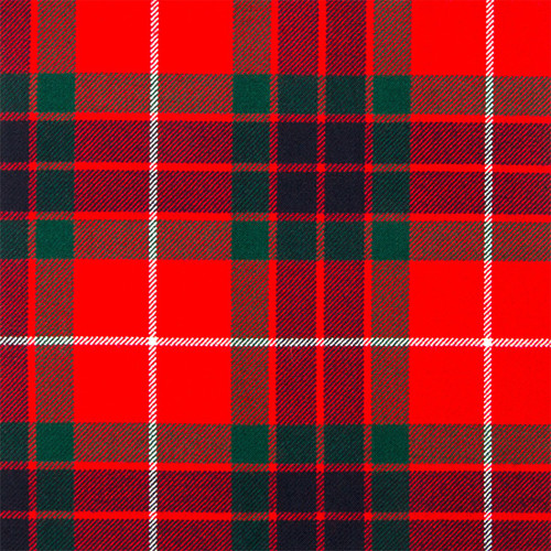 Fraser Red Modern Heavyweight Tartan Fabric - Burnett's & Struth ...