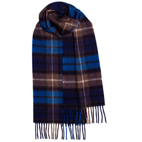 Beau | Buchanan Blue Tartan Luxury Cashmere Scarf - Burnett's & Struth ...