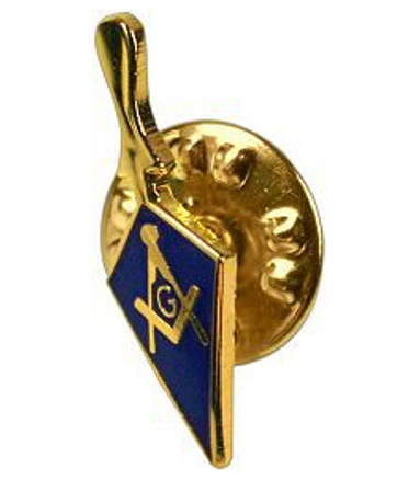 Masonic | Trowel with Square & Compass Lapel Pin - Burnett's & Struth ...