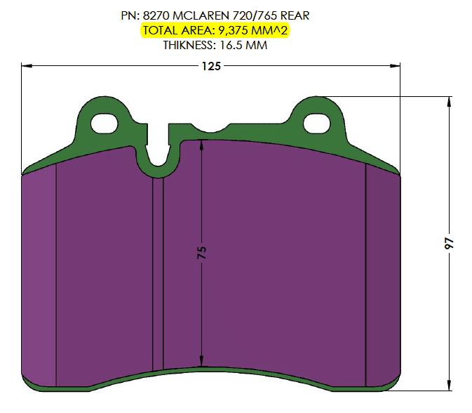 [PD8269.PD8270] Brake Pads for McLaren 720S/765LT & GT w/Carbon Ceramic ...